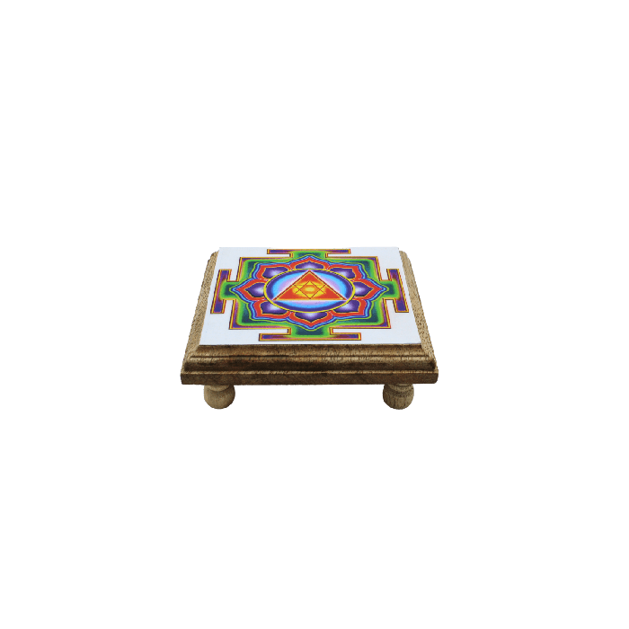 Mini Altar Table Yantra And Pentagram