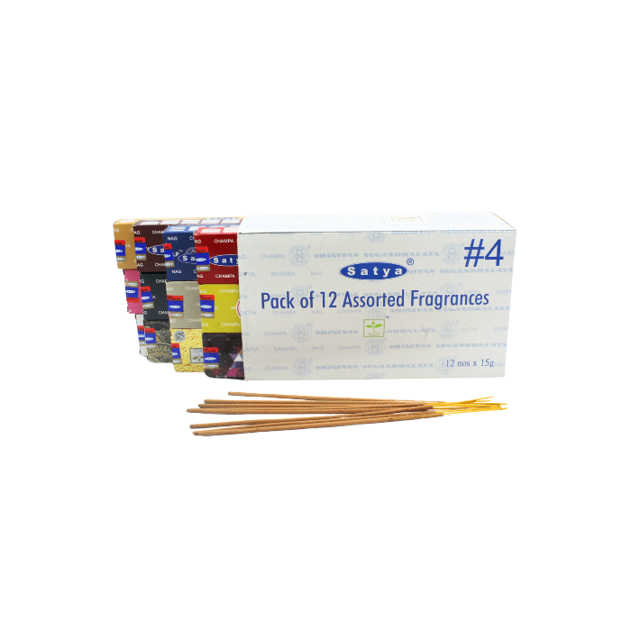 Satya Assorted Pack 4 Incense (12 boxes) 15 grams | Wholesale Nag ...