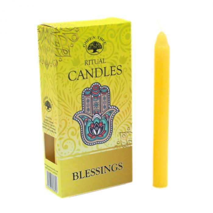 Green Tree Ritual candles Blessing 10 pack | Wholesale Ritual candles ...
