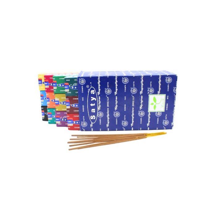 Satya Assorted Incense (12 boxes) 15 grams | Wholesale Nag Champa ...